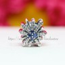 DAZZLING FIREWORKS Authentic PANDORA Blue CRYSTAL Charm 797518NCB NEW w ...