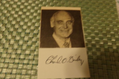 Charlie O Finley Signed Autographed 3x5 Card (D) | eBay