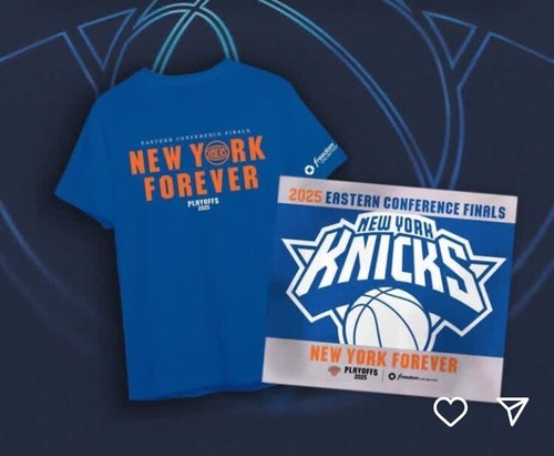 2025 NY Knicks Shirt + Rally Towel XL Eastern Conference Finals New ...