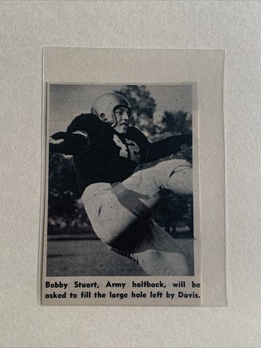 Bobby Jack Stuart Army Cadets 1947 S&S Football Pictorial Panel | eBay