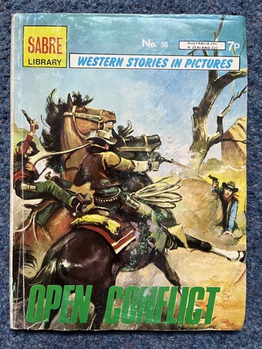 Sabre Western Picture Library Comic No. 58 Open Conflict | eBay