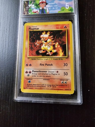 Pokémon TCG Magmar Base Set 36/102 Regular Unlimited Uncommon for sale ...