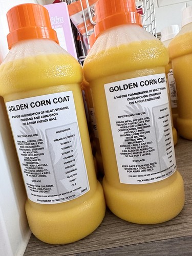 GOLDEN CORN COAT 500ML RACING PIGEON VITAMINS INTESTINAL | eBay UK