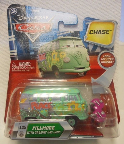 HTF Disney Pixar Cars Fillmore with Organic Gas Cans Chase Car MIP | eBay