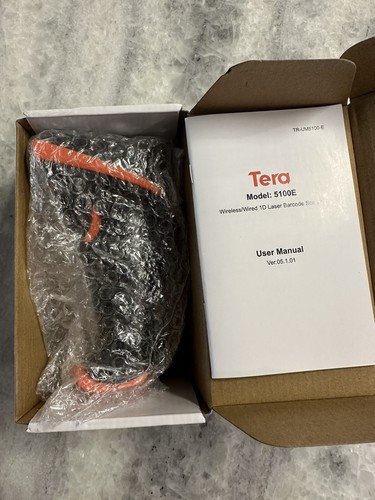 Tera 1D Wireless Laser Barcode Scanner Model 5100E with manual for sale ...