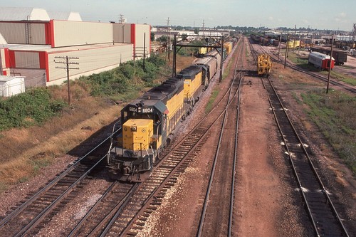 JT Orig Slide CNW North Western SD40-2 #6804+1 w/Train - Butler WI 1983 ...