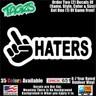 F Haters Shocker Vinyl Decal Sticker JDM Funny Car Diesel Truck 1500 ...