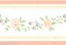 Blue Pink Tea Rose Flower Floral Vine Leaf Cream Country Mini Wall ...