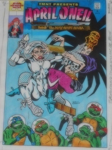TMNT Teenage Mutant Ninja Turtles Archie April O'Neil #3 Color Guide ...