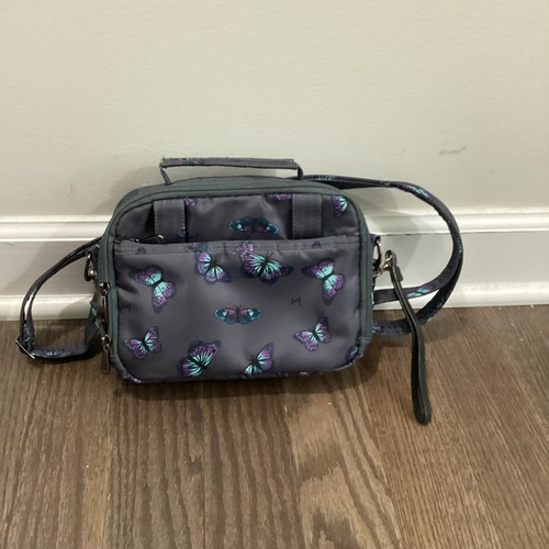 LUG Roundabout XL Convertible Crossbody Butterflies Shoulder Belt Strap ...