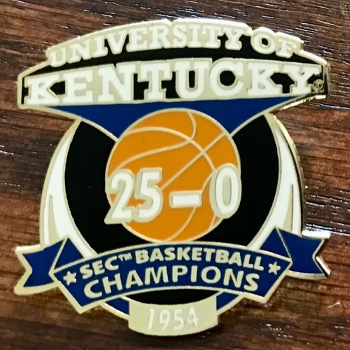 UNIVERSITY of KENTUCKY 1954 NCAA SEC CHAMPIONS PIN Willabee & Ward ...