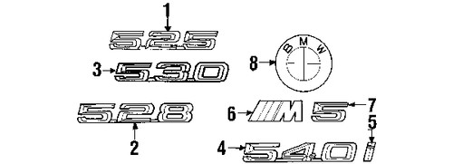 BMW 51148203864 GENUINE OEM EMBLEM (#8) | eBay