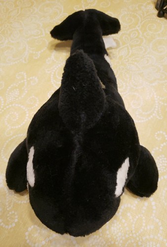 Sea World Shamu Plush Large 16" Orca Killer Whale PLUSH STUFFED ANIMAL ...