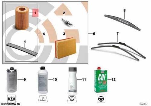 Genuine BMW E30 E34 E36 E46 Z3 Cabrio Compact Oil Filter Kit OEM ...