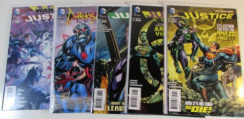 2013 Justice League Lot 5 #23, 23.1, 32, 36, 37 DC Trinity War 1st ...