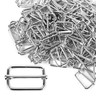 50 Metal Belt Buckle End Tips for Cotton Webbing - 1 Inch (25mm ...