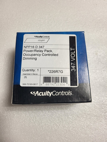 NEW ACUITY nLIGHT NPP16 D 347 POWER/RELAY PACK DIMMING (*226R7G) | eBay