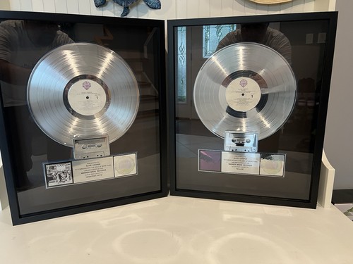 Rare Pair Alice Cooper RIAA Platinum Sales Awards "Presented To Alice ...