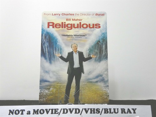 Religulous Backer Card NOT A MOVIE DVD Bill Maher Kim Hunter Francis ...