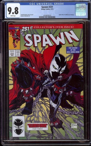 Spawn # 231 CGC 9.8 White (Image 2013) Classic McFarlane Spidey # 1 homage cover | eBay