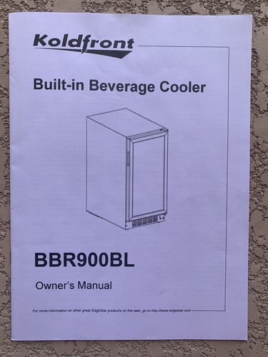 Koldfront Built-In Beverage Cooler Owner’s Manual | eBay
