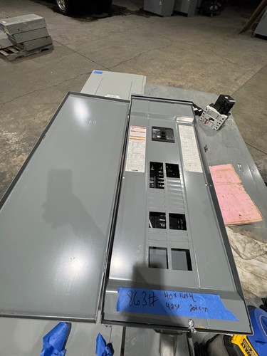 SQUARE D 200 AMP 3R MAIN BREAKER PANEL LOAD CENTER 208v/120v 240v 42 ...