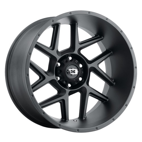 VISION 360 Sliver Rim 22X12 5X127 Offset -51 Satin Black (Quantity of 4 ...