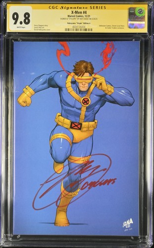 X-Men #4 VIRGIN VARIANT CGC SS 9.8 signed Ray Chase VOICE OF CYCLOPS NM ...
