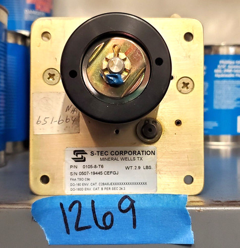 S Tec Corporation Auto Pilot servo P/N 0105-8-T6 Stec AP servo Parts ...