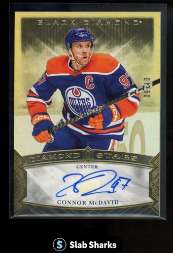 2023 UPPER DECK BLACK DIAMOND #BDS-CM CONNOR MCDAVID DIAMOND STARS AUTO ...
