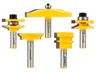 Round Over-Ogee 5 Bit Cabinet Door Router Bit Set - 1/2" Shank - Yonico ...