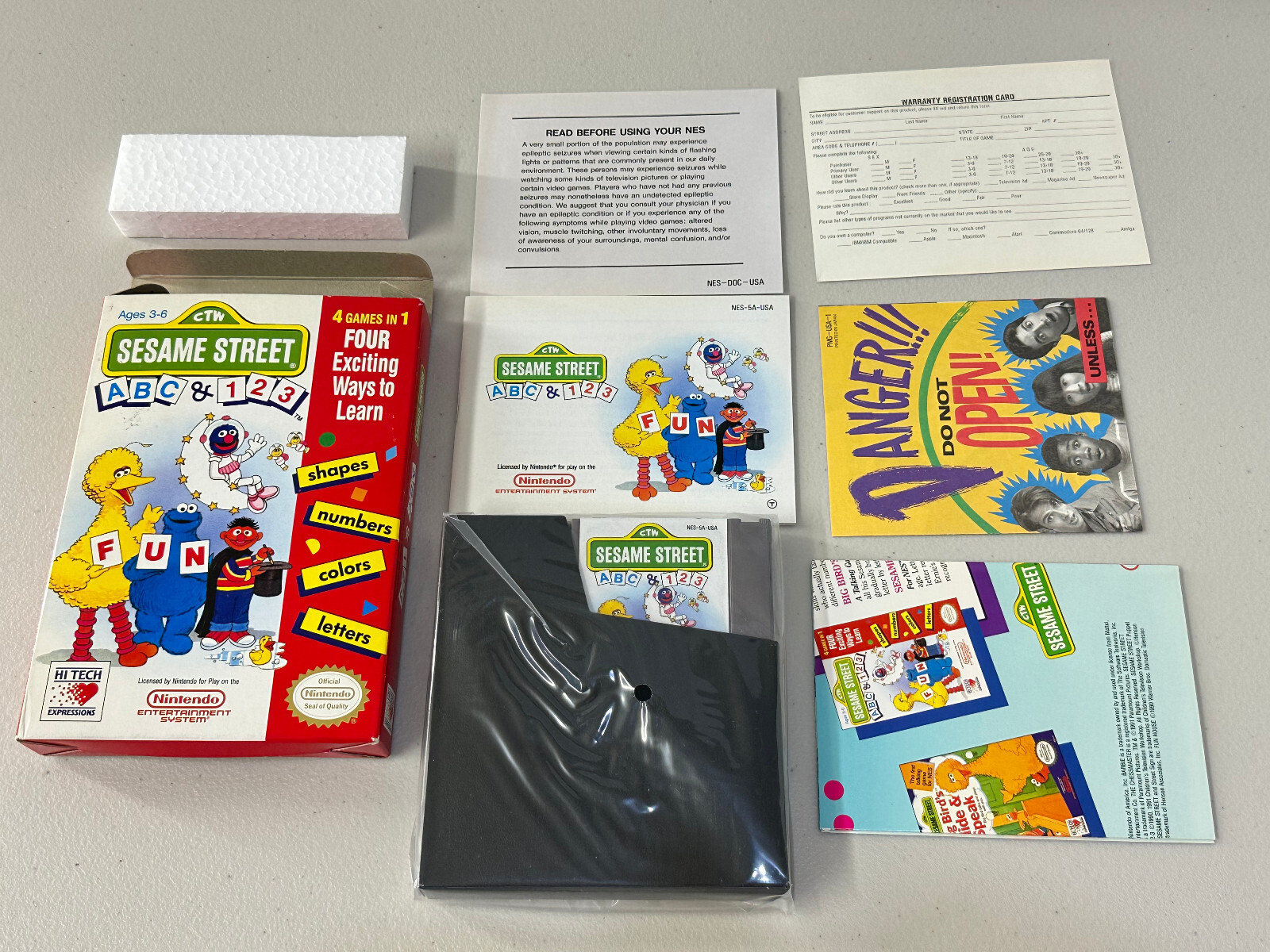 Sesame Street: ABC/123 Value - GoCollect (nintendo-nes-sesame-street ...