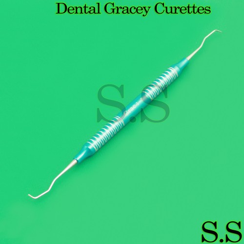 Gracey Curettes 1/2 Periodontal Dental Scalers Color Handle Sky blue | eBay