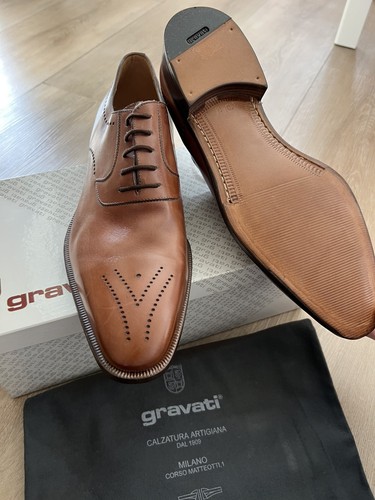 Gravati New $425 Handmade Leather Shoes 10 | eBay