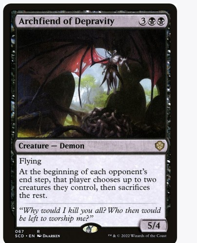 Archfiend of Depravity +10 Random Rares MTG Magic the Gathering gift ...