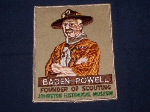 Johnston Historical Museum Baden-Powell Founder of Scouting patch cjp ...
