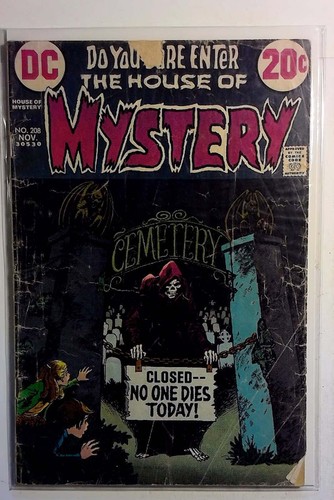 House of Mystery #208 (1972) DC Comics Cain the Caretaker 1st Print ...