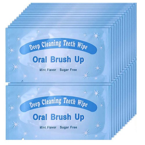100 Pcs Disposable Textured Deep Cleaning Teeth Wipes Finger Brush ...