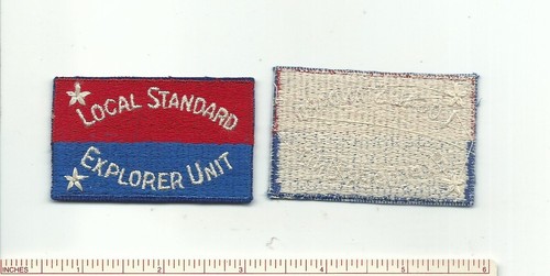 EB SCOUT BSA LOCAL STANDARD EXPLORER UNIT PATCH AWARD 2 STARS INSIGNIA ...