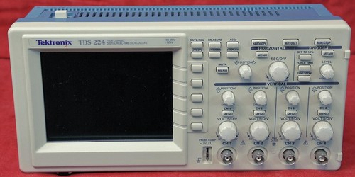 TEKTRONIX TDS-224 100MHz DIGITAL REAL-TIME OSCILLOSCOPE Nice Working ...