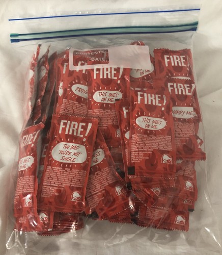 25 Taco Bell Fire Sauce Packets | eBay