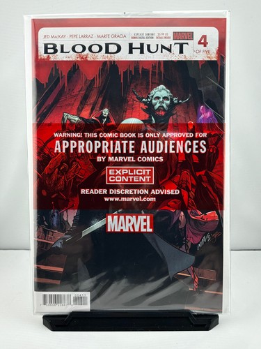 BLOOD HUNT #4 - Red Band Sealed Poly Bag - Pepe Larraz A Cover - Marvel ...