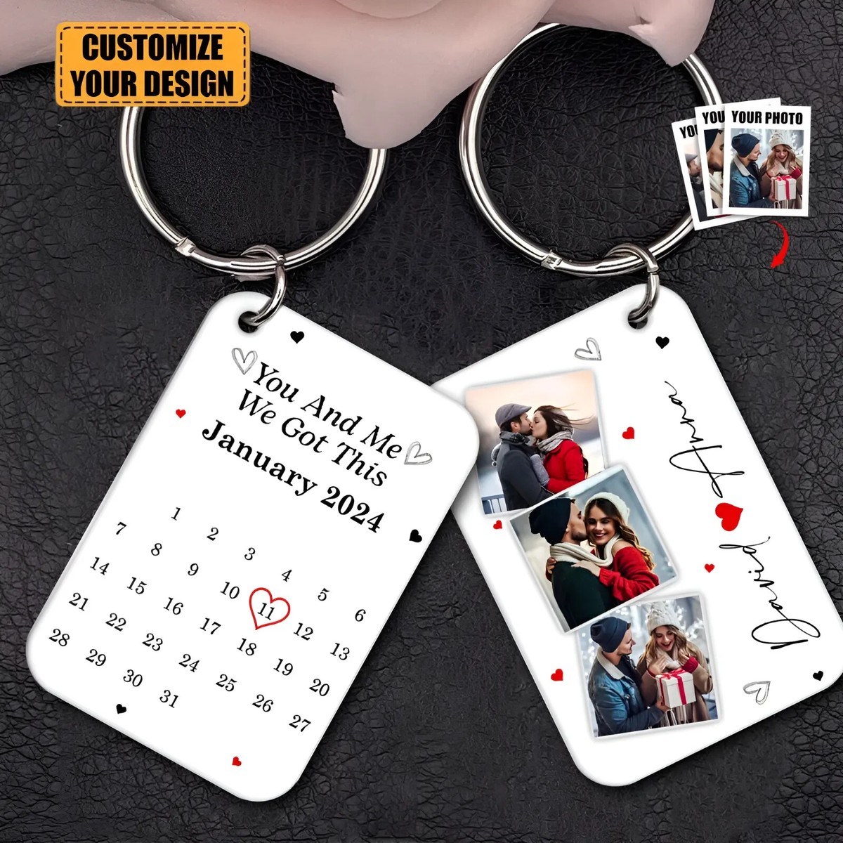 Gift For Him The Day Our Journey Began Couple Kissing Anniversary Date ...