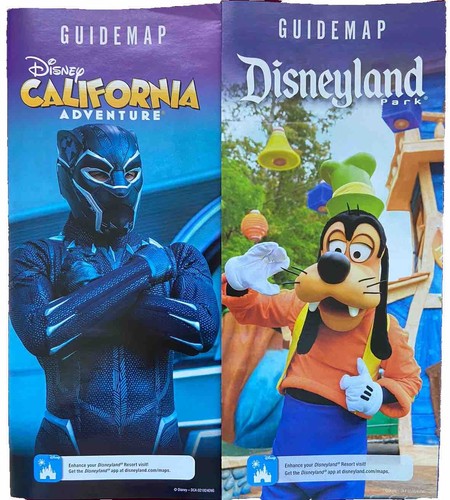 Disneyland & DCA Guide Maps February 2024 Goofy Black Panther Marvel ...