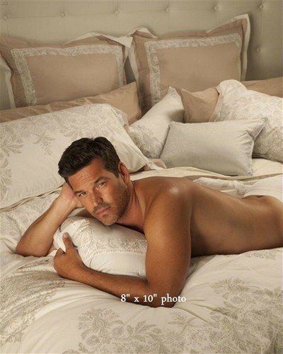 EDDIE CIBRIAN shirtless beefcake photo in bed in white sheets photo #3 sexy L172 | eBay