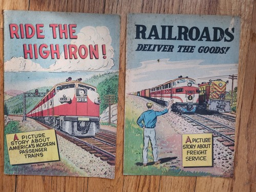 GOLDEN AGE ASSOCIATION OF AMERICAN RAILROAD COMIC BOOKS Lot 2 Books VG ...