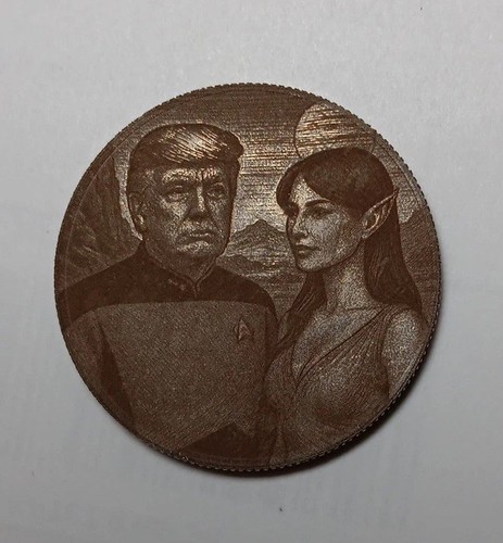 Hobo Nickel Engraved Half Dollar Folk Art Trump Star Trek | eBay