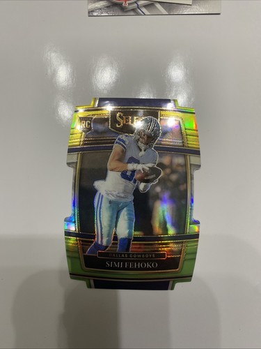 2021 Panini Select - Concourse Simi Fehoko #83 Green & Yellow Prizm Die ...