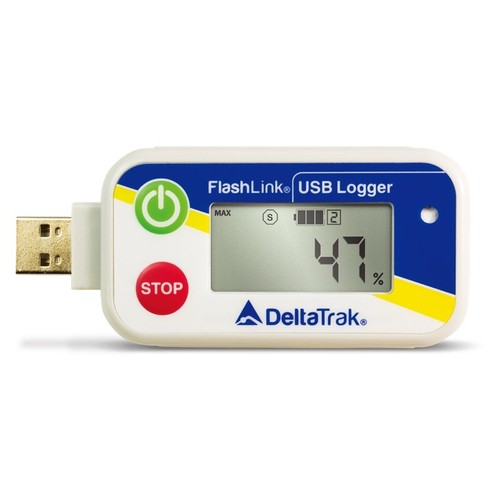 DeltaTrak FlashLink USB reuse Temperature and humidity recorder 20248 ...