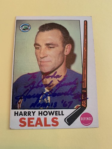Harry Howell signed autograph 1969-70 Topps Hockey card California ...